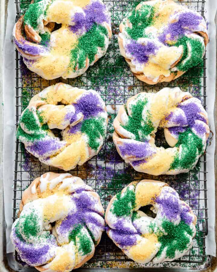 Mini King Cake Recipe - wild thistle kitchen