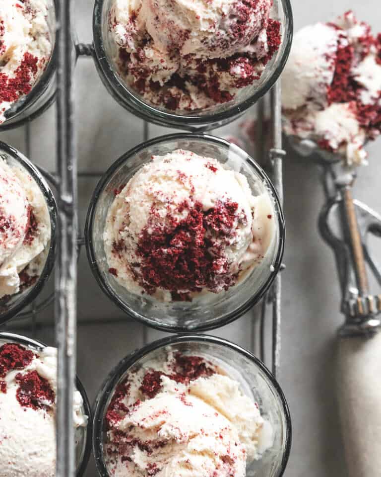 Red Velvet Cake Ice Cream { Perfect for Valentine's Day! }
