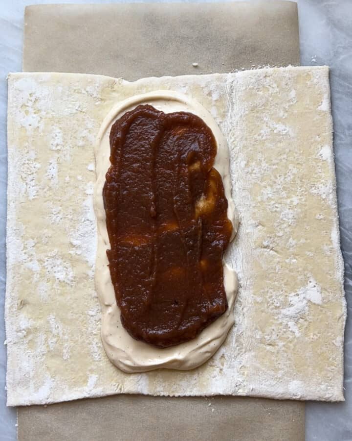 Apple Butter Puff Pastry Braid - Wild Thistle Kitchen