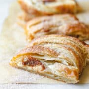 Apple Butter Puff Pastry Braid - wild thistle kitchen