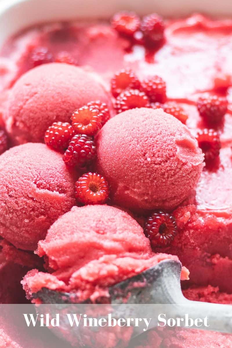 Wineberry Sorbet - Wild Thistle Kitchen