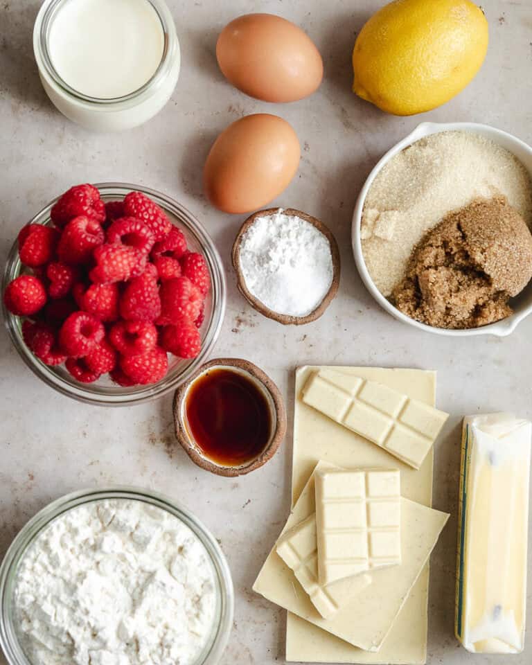 Raspberry White Chocolate Muffins - Wild Thistle Kitchen