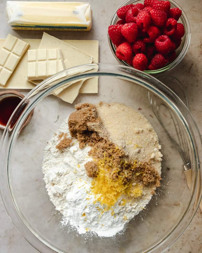 Raspberry White Chocolate Muffins - Wild Thistle Kitchen