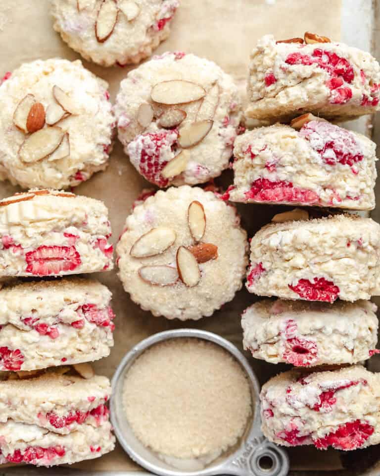 Raspberry Almond Scones - Wild Thistle Kitchen
