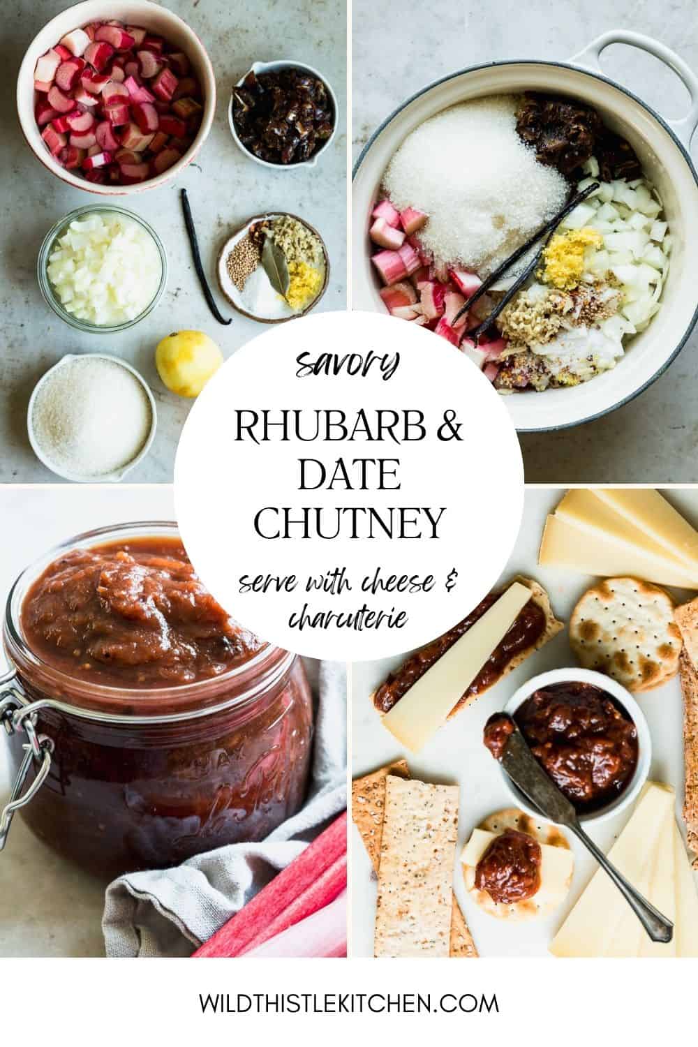 Rhubarb Chutney (tangy & savory)