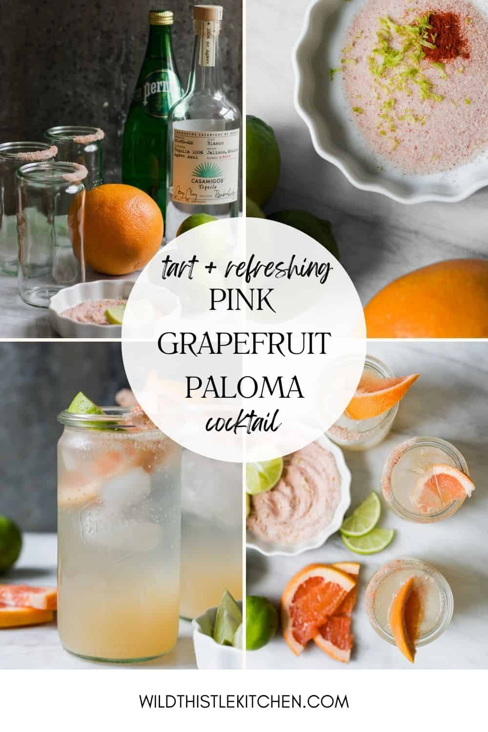 Pink Grapefruit Paloma (tart + refreshing)