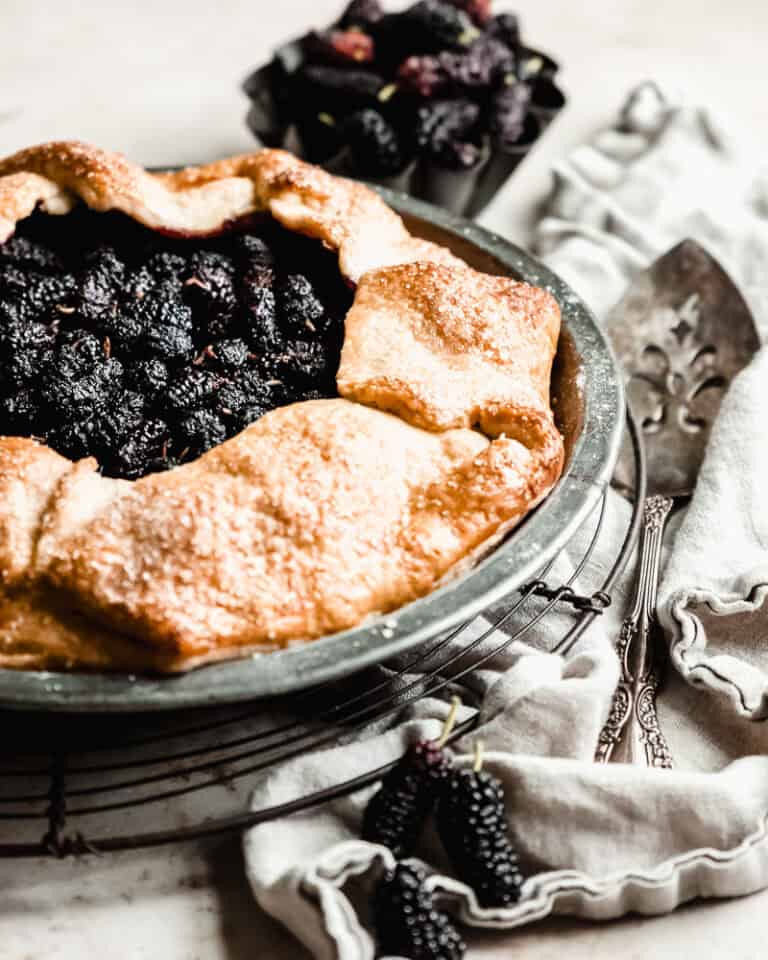 Mulberry Pie (easy + old-fashioned)