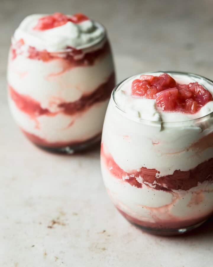 Rhubarb Fool - easy & elegant