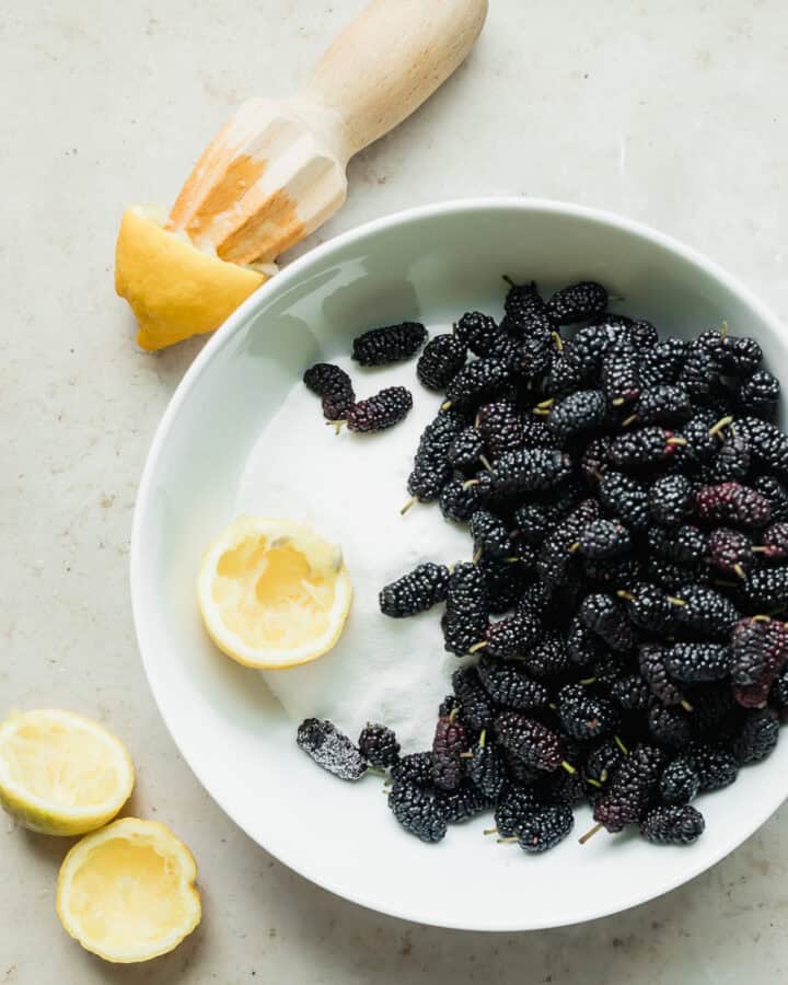 Mulberry Lemonade (or limeade)