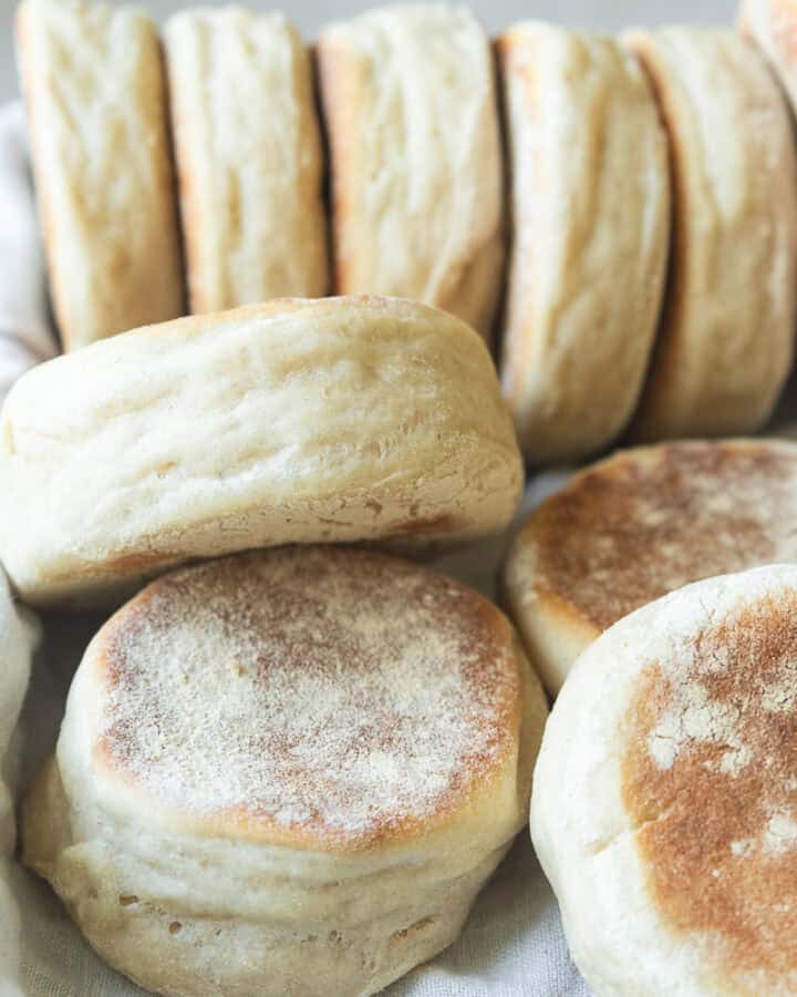 Sourdough Discard English Muffins (overnight or same day)