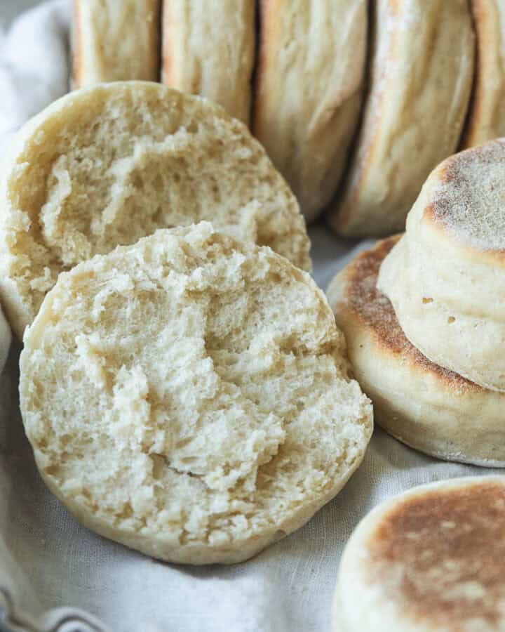 Sourdough Discard English Muffins (overnight or same day)