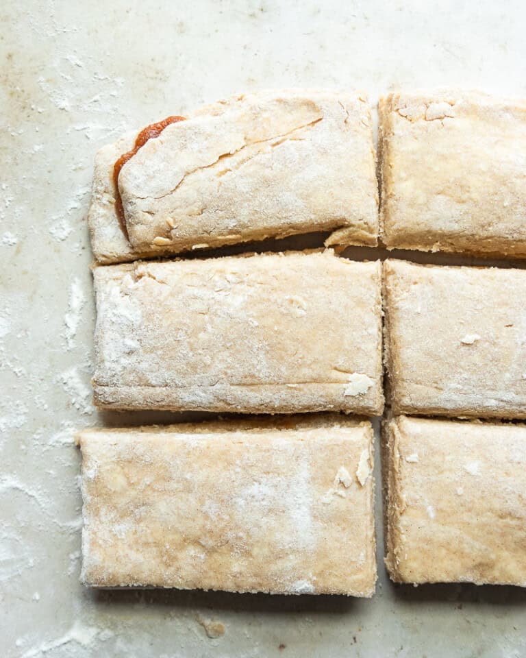 Apple Butter Scones (tender + flaky)